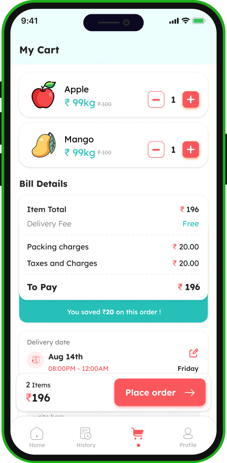 Flutter Grocery App Ui Kit Template By Mvpminds Codecanyon